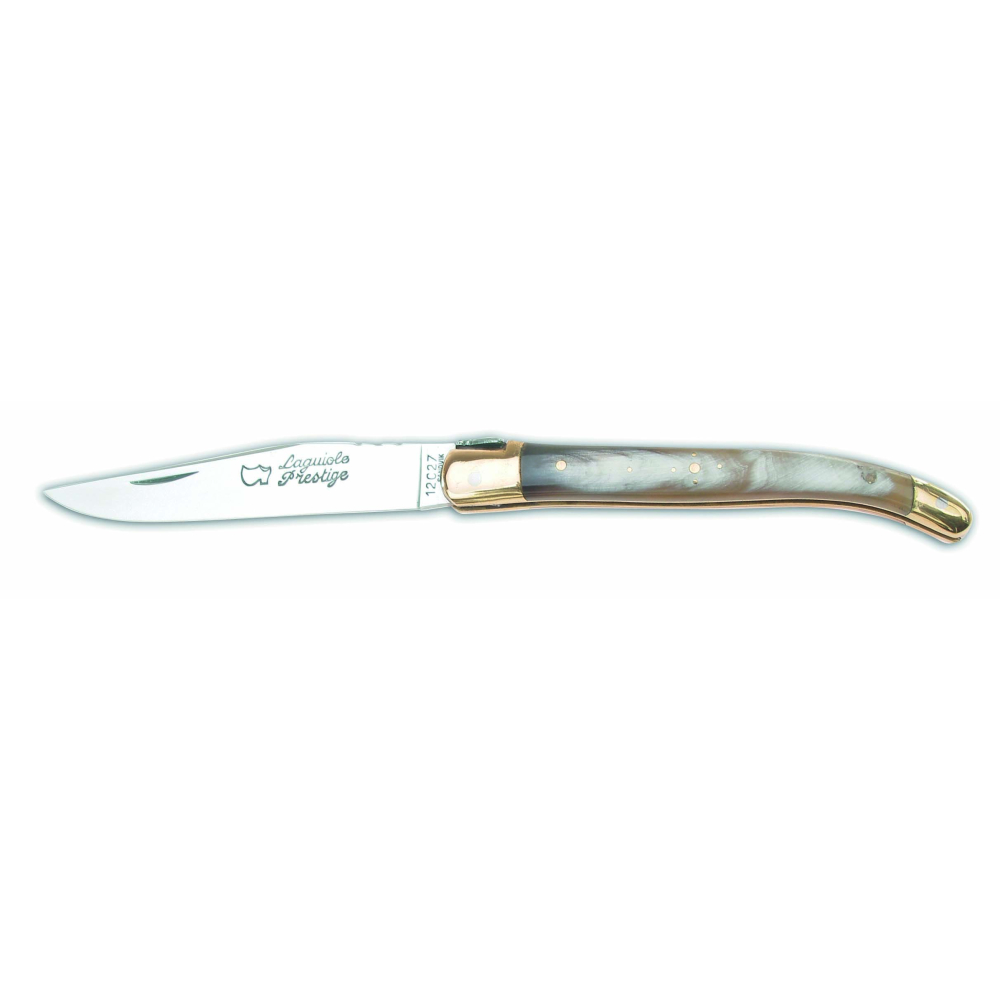 Couteau de poche Laguiole Tradition - 2 Mitres laiton corne - Au Sabot